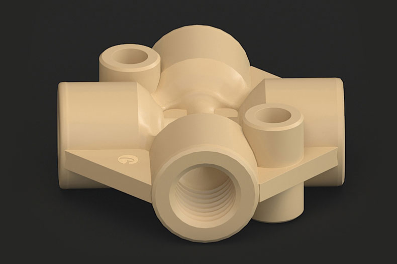 PEEK Female Thread Cross Adapter - Nanjing Runze Fluid Control ...