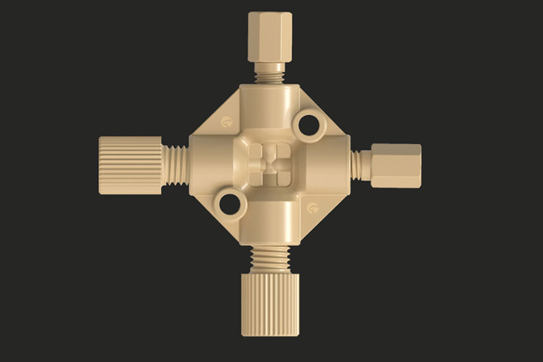 PEEK Female Thread Cross Adapter - Nanjing Runze Fluid Control ...