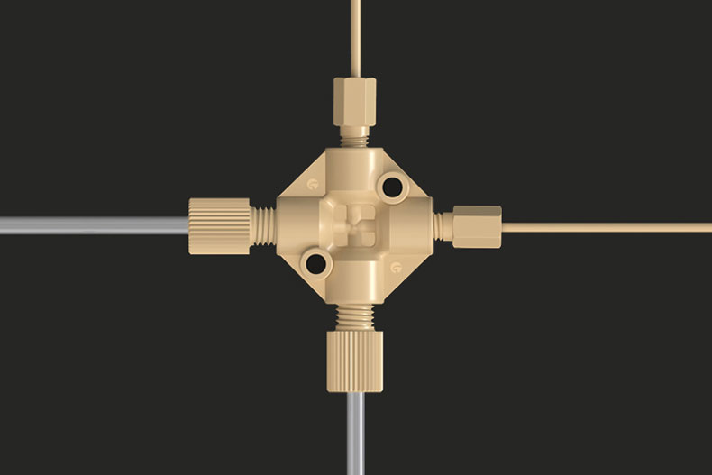 PEEK Female Thread Cross Adapter - Nanjing Runze Fluid Control ...