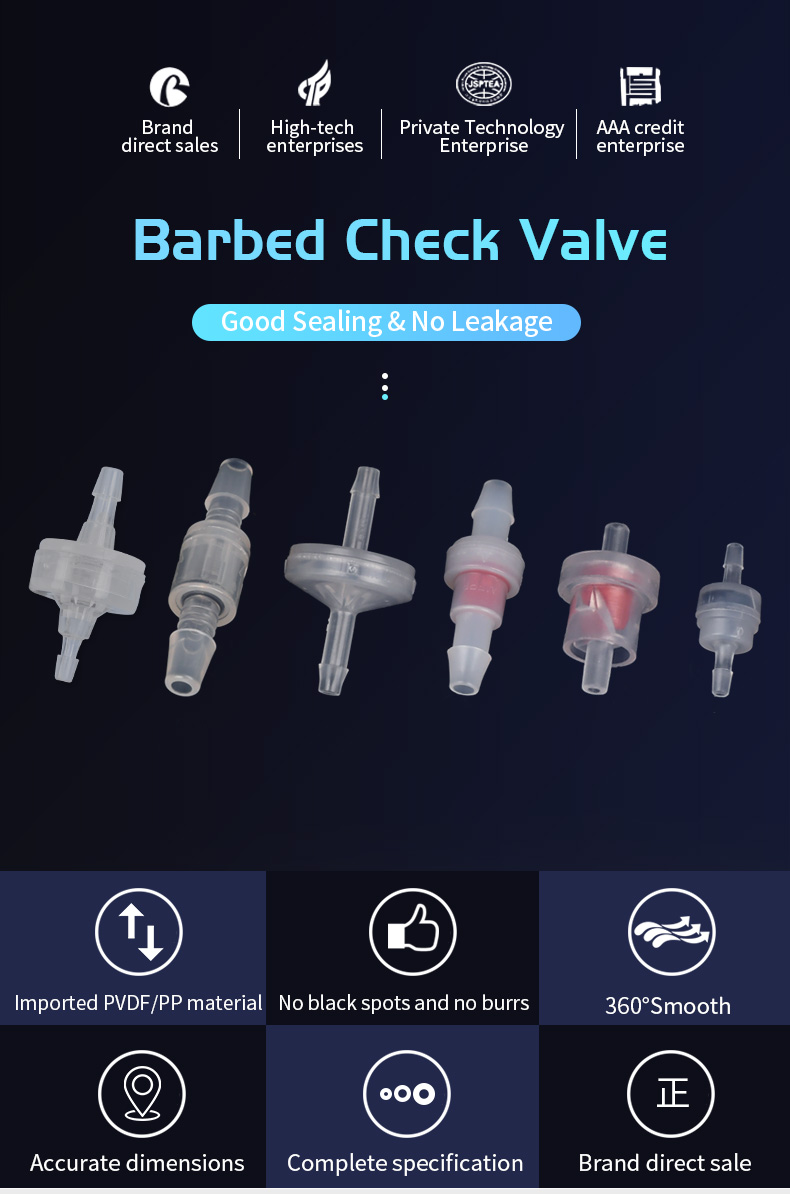 Runze Fluid: OEM Precision Barbed Check Valves Supplier