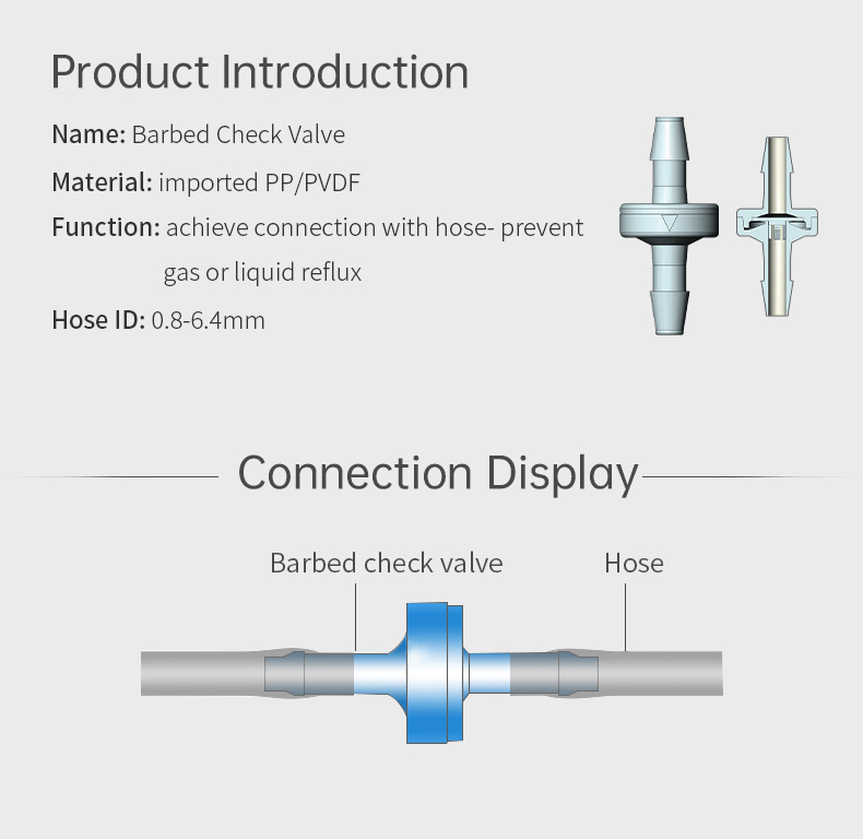 Runze Fluid: OEM Precision Barbed Check Valves Supplier